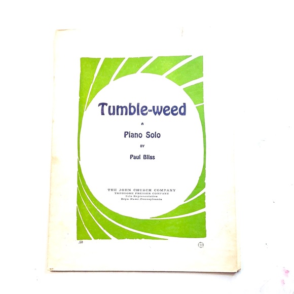 Music | Media | Tumbleweed Vintage Sheet Music Score | Poshmark